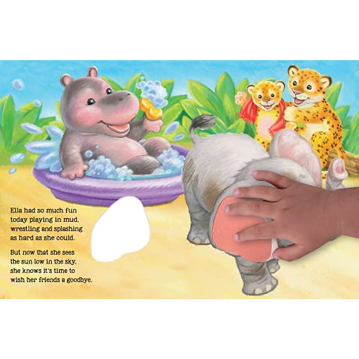 Touch and Feel Ella's Bath Time - Novelty Book - Children's Board Book - Interactive Fun Child's Book