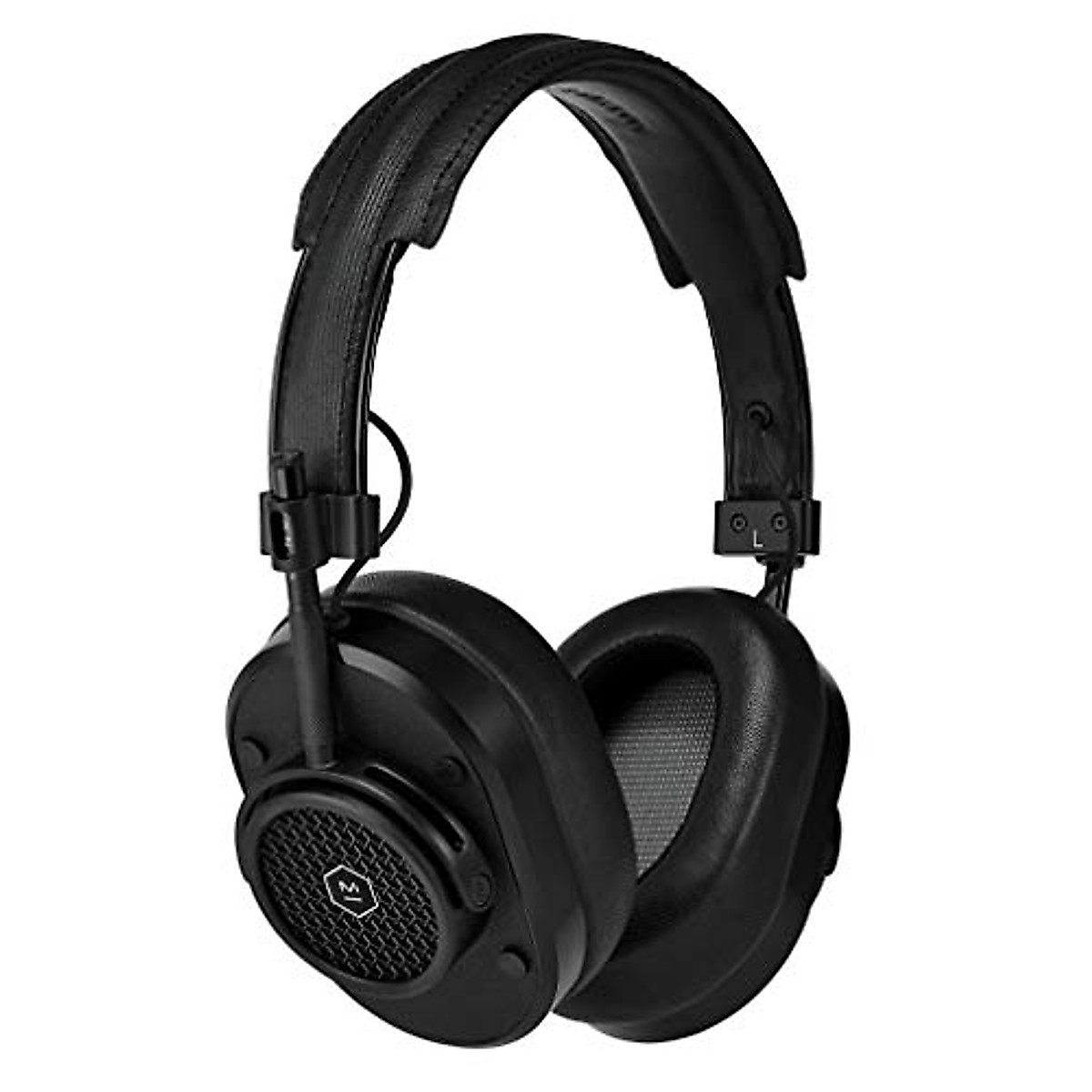 MASTER & DYNAMIC MH40 Wireless Over-Ear Headphones - Noise Isolating with Mic - Professional Studio Headphones with Bluetooth Capability, Black