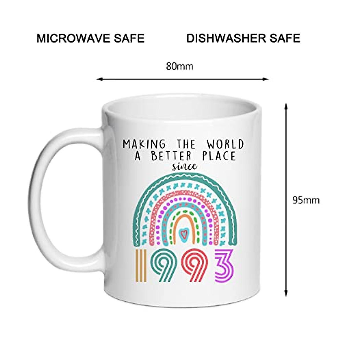 SIUNY 30th Birthday Gifts for Women and Men, 30th Bday Gift Idea for Mom Dad Husband Wife, Birthday Gifts For 30 Year Old Woman, Gifts For 30 Year Old Woman Man, Novelty 30 Year Old 11 oz Coffee Mug