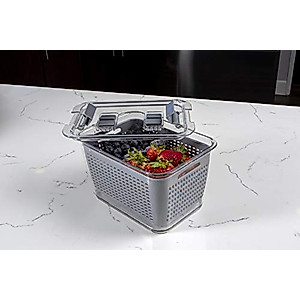 Kitchen Spaces - 1465A6-AMZ Kitchen Spaces Colander Bin, Medium, Gray