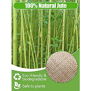 ANPHSIN 30ftx40in Natrual Burlap Plant Covers Freeze Protection, Winter Frost Plant Blankets, Frost Cloth for Outdoor Bushes Trees Potted Plants Cold Weather