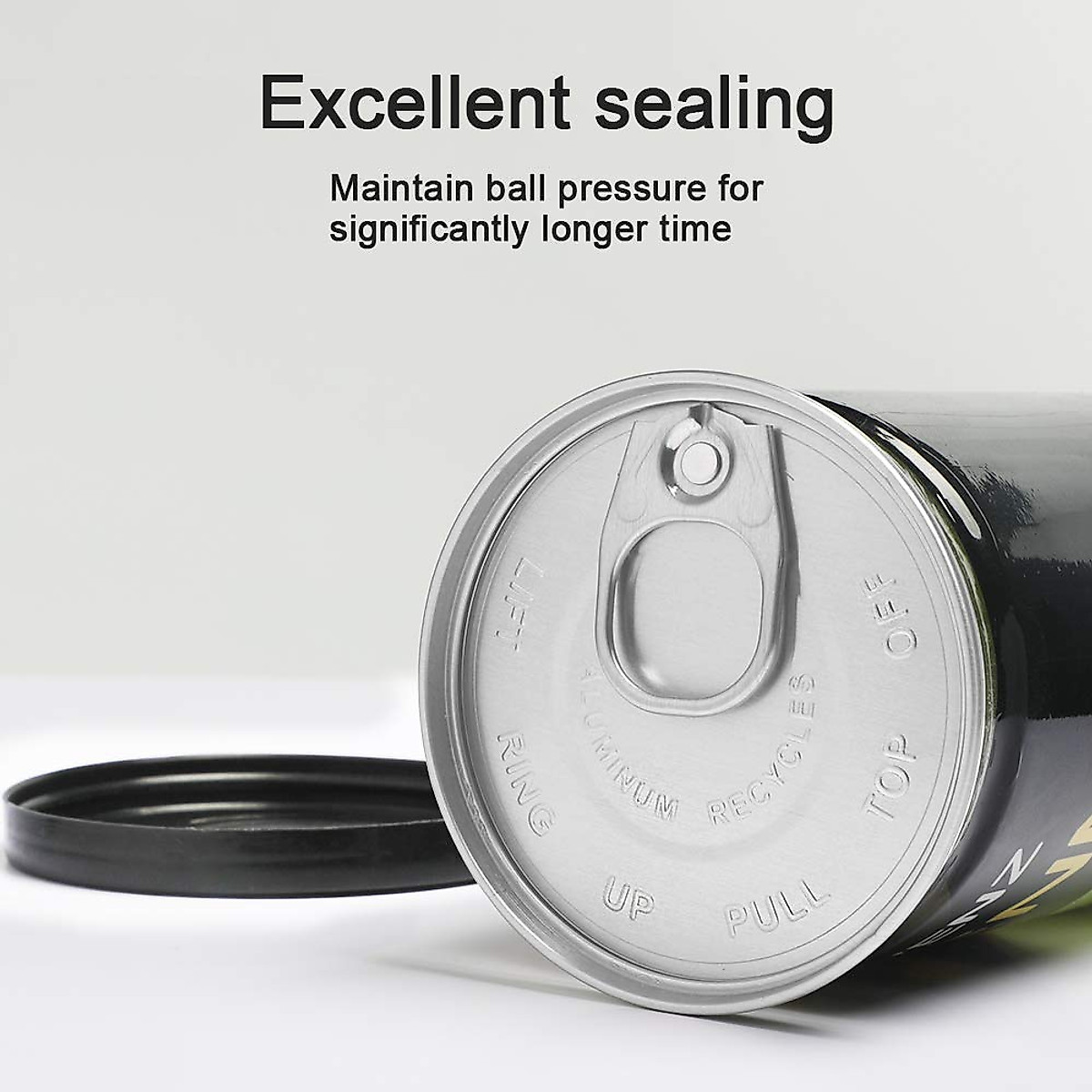 KEVENZ 6-Pack Pressurized Tennis Ball, 2 Cans with Seal Design,Advanced All Courts Balls,Highly Elasticity, More Durable, Good for Beginner Training Ball