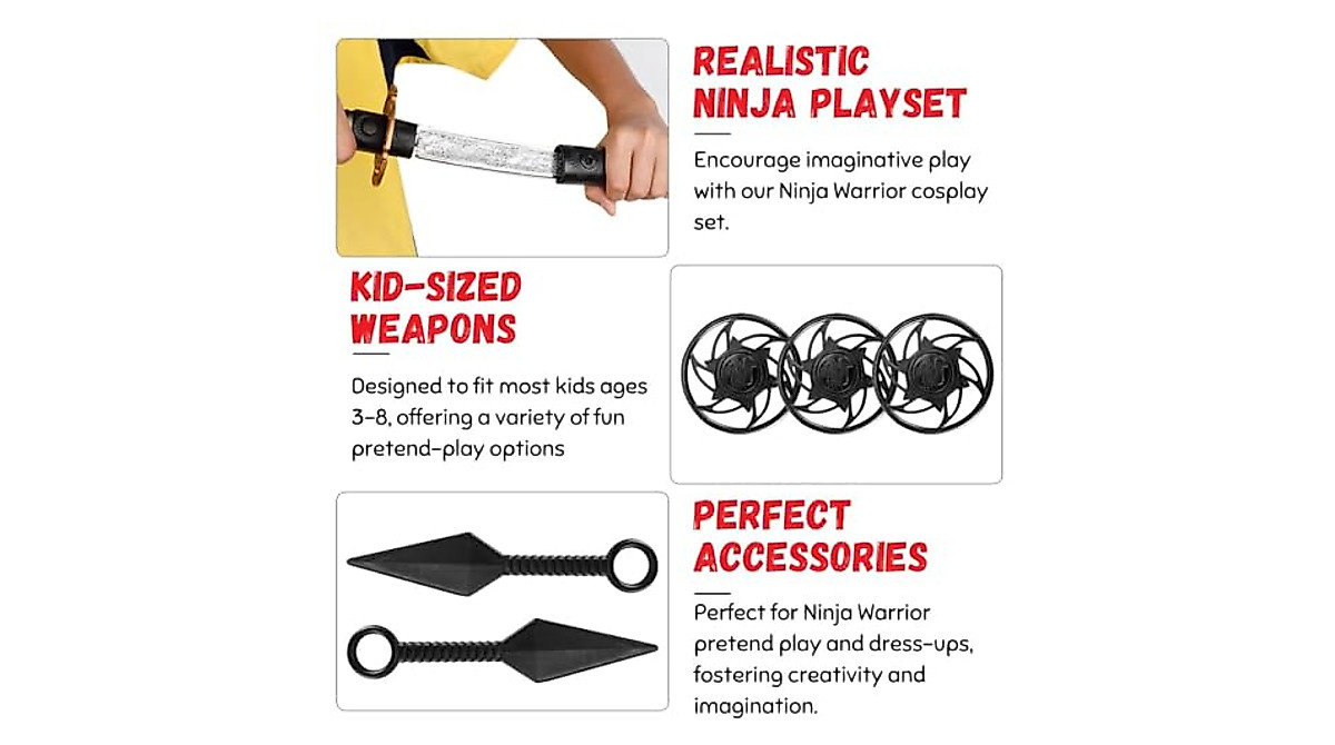Liberty Imports Ninja Warrior Bow & Arrow Set for Kids