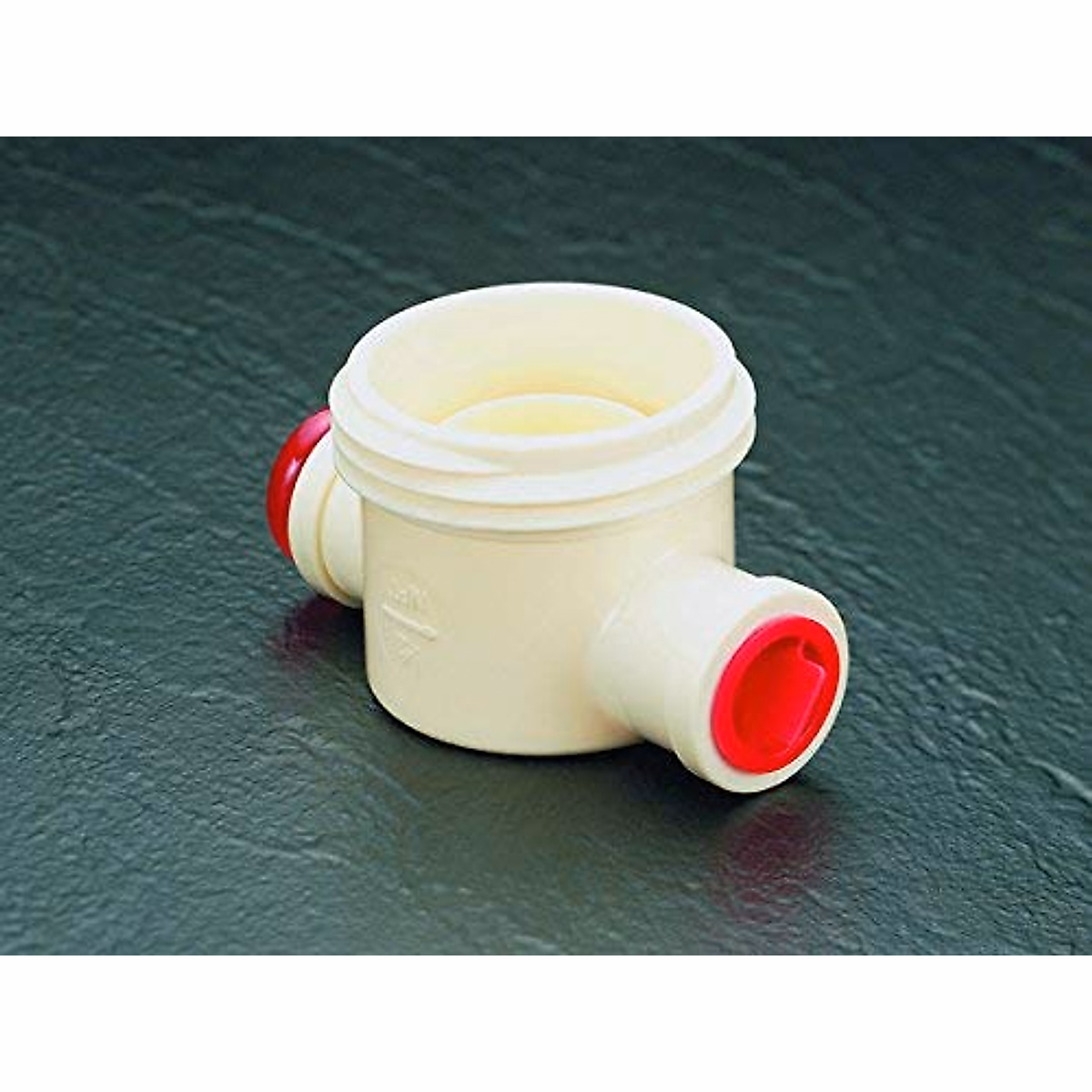 Caplugs QCPT19Q1 Plastic Center Pull Tab Tapered Plug. CPT-19, PE-LD, Cap OD 1.94" Plug ID 1.784", Red (Pack of 200)