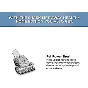 Shark Navigator NV351 Blue Powered Lift-Away TruePet Upright Corded Bagless Vacuum for Carpet and Hard Floor with Hand Vacuum and Anti-Allergy (Renewed)