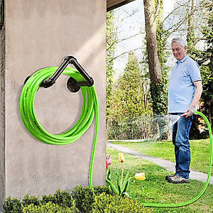 Wrought Iron Heavy-Duty Water Pipe Rack Wall-Mounted Cable Organizer Storage Shed Hose Reel Rack Easy to Use Easy to Install Hose Bracket