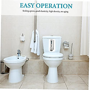 1Pc Drain valve toilet water tank parts dual flush valve toilet tank flush valve Toilet Tank Fittings automatic toilet Durable Toilet Accessories Split button valve plastic white