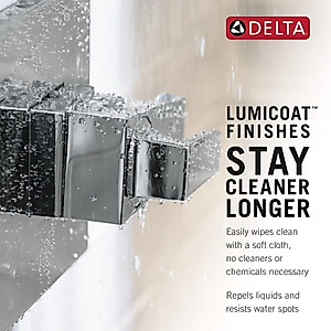 Delta Faucet Tetra Chrome Roman Tub Faucet, Chrome Tub Faucet, Roman Bathtub Faucet, Delta Roman Tub Faucet Chrome, Tub Filler, Lumicoat Chrome T4788-PR-LHP (Valve and Handles Not Included)