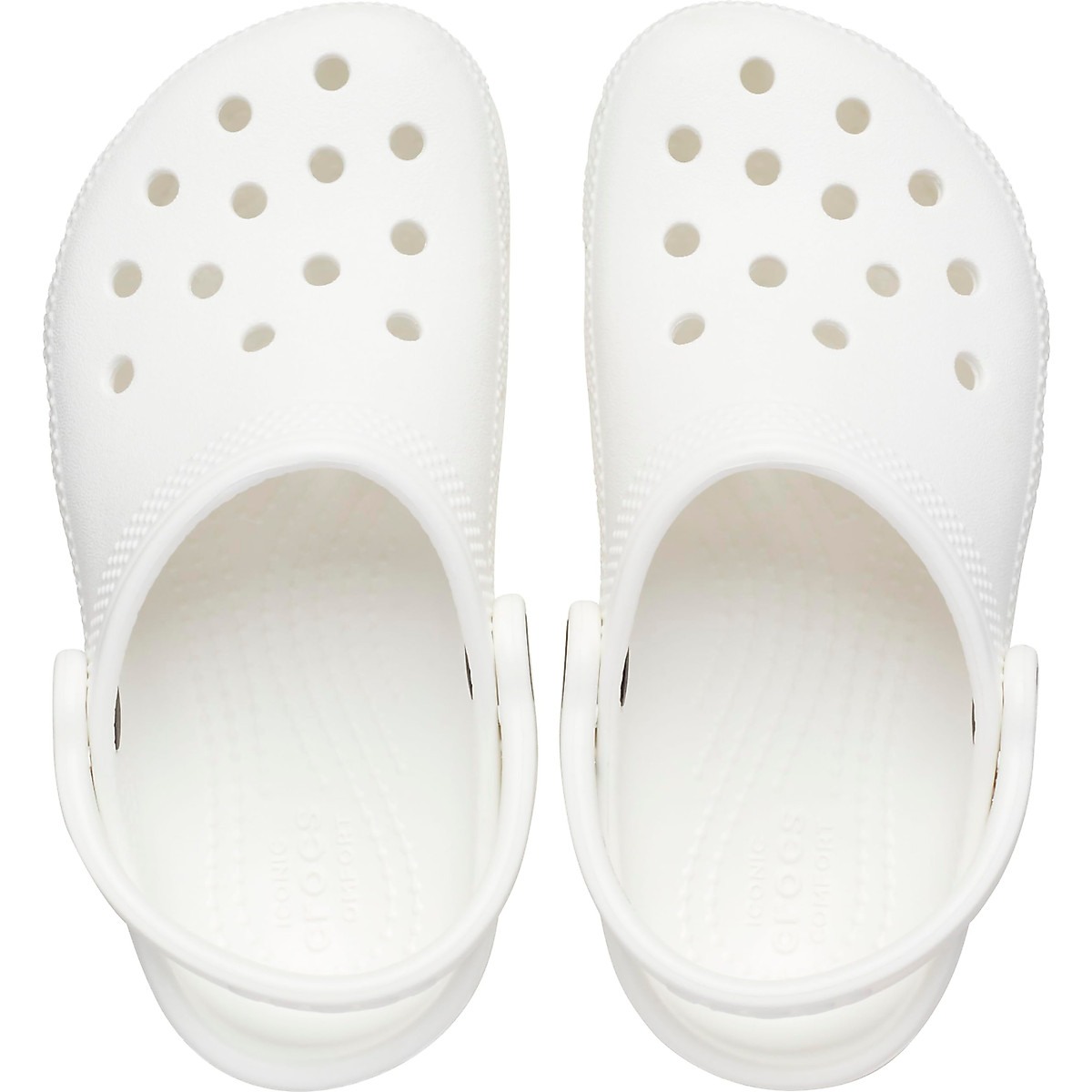 Crocs Kids' Classic Clog , White/White, 5 Big Kid