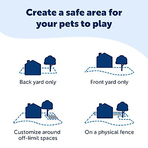 PetSafe Rechargeable In-Ground Pet Fence for Dogs and Cats over 5lb - from the Parent Company of INVISIBLE FENCE Brand - Waterproof Collar with Tone and Static Correction