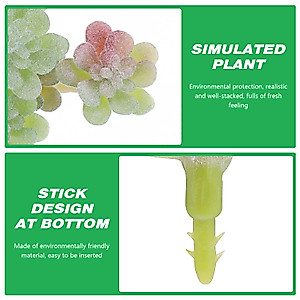 Kisangel 6Pcs Faux Succulents Artificial Simulation Succulents Cactus Artificial Potted Plants Cacti for Home Bonsai Decor Garden Greenery