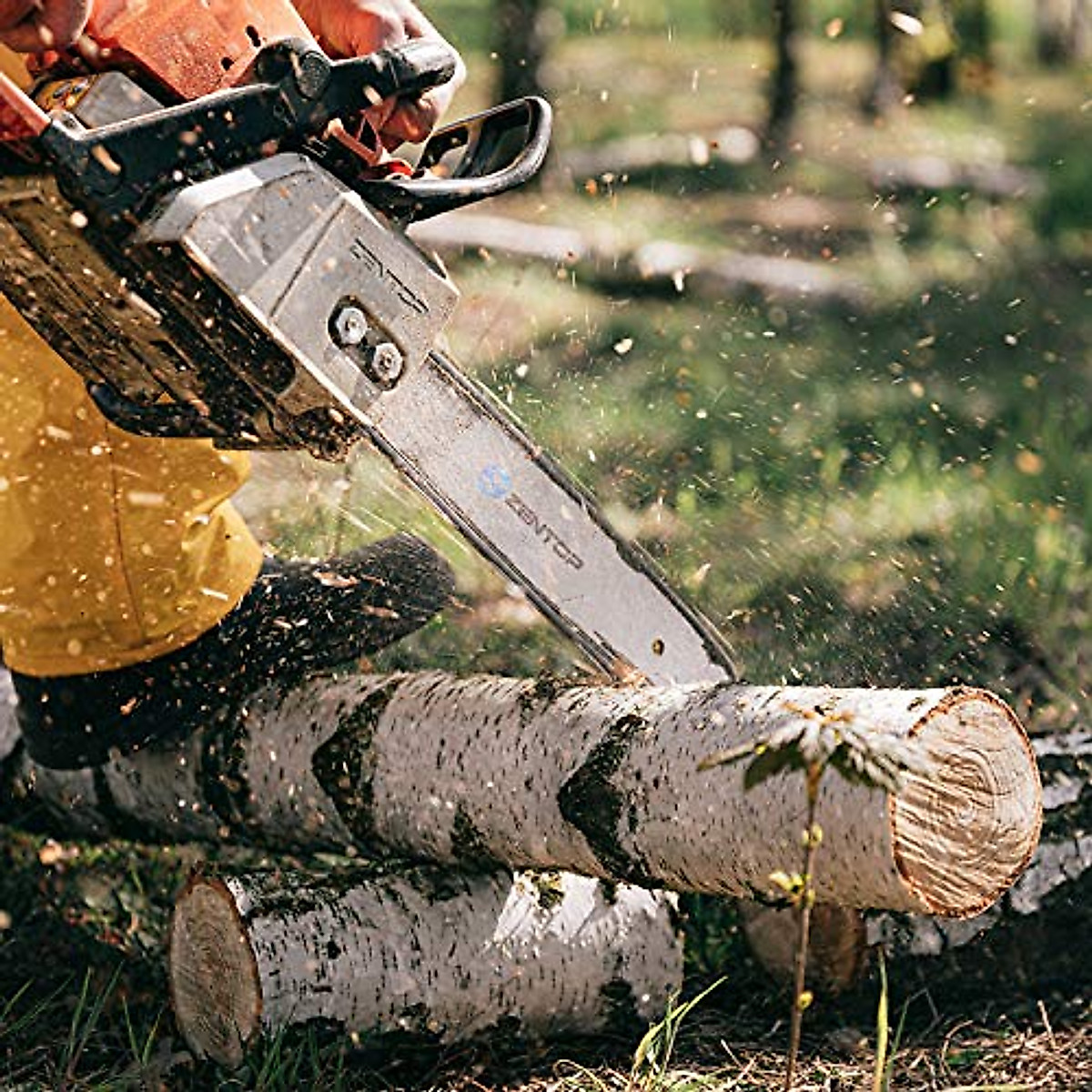 ZENTOP 24-Inch 2 Pack Chainsaw Chain - 3/8" Pitch .050" Gauge 84 Drive Links Wood Cutting Saw Chain for Chainsaw Parts fits Craftsman, Echo, Homelite, Poulan, Remington