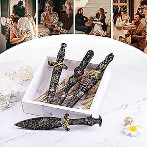 Dagger Resin Molds Silicone,Sword Silicone Molds with 4 Different Shapes,Casting Epoxy Resin Mold Kit for Keychain,Toy,Halloween Cosplay Art,Home Decoration,DIY Crafts Making