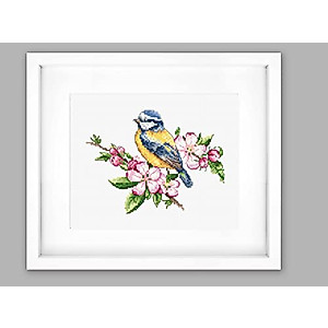 Cross Stitch Kit Luca-S - The Blue tit B1195