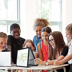 Small Dry Erase White Board - TSJ OFFICE 12" x 16" Mini Easel Desktop Double Sided Whiteboard, Portable Magnetic Board on Table Top with Holder for Drawing, Teacher Instruction, Memo Board