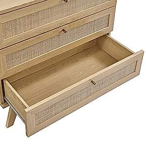 Modway Soma 3-Drawer Dresser in Oak, 31 x 18.5 x 30