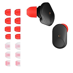 kwmobile 14x Replacement Ear Tips Compatible with Sony WF-1000XM3 / WF-1000XM4 / WF-1000XM5 - Set of Silicone Eartips for Earbuds Headphones