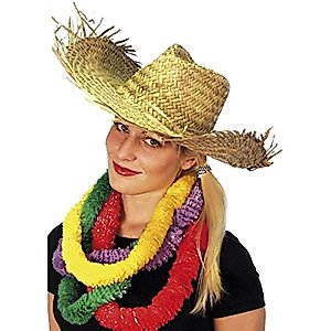 Smiffys Beachcomber Hawaiian Straw Hat