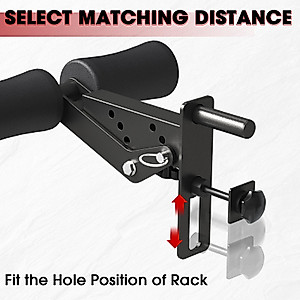 Mikolo Leg Hold Down Attachment for 2'' x2'',2''x 2.75'', 3'' x 3'' Power Cage and Smith Machine, Leg Extension Attachment