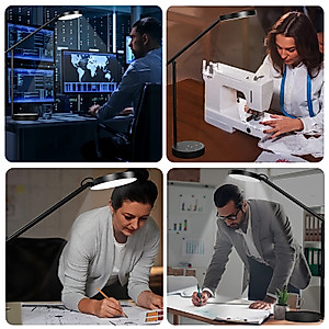 BEYONDOP LED Desk Lamp, Eye-Caring Desk Lamps for Home Office,1000Lum Super Bright Dimmable Brightness Desk Light with Night Light & Auto Timer,Table lamp for Reading,Studying,Working