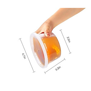 EDI [12 OZ, 50 Sets] Plastic Deli Food Storage Containers with Airtight Lids | Microwave-, Freezer-, Dishwasher-Safe | BPA Free | Heavy-Duty | Meal Prep | Leakproof | Recyclable