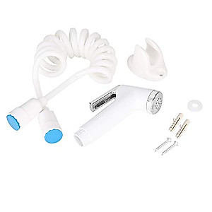 ABS Handheld Toilet Bidet Spray Shower Head for Bathroom Body, G1/2 inch Thread, PU Spring Hose, Easy Installation
