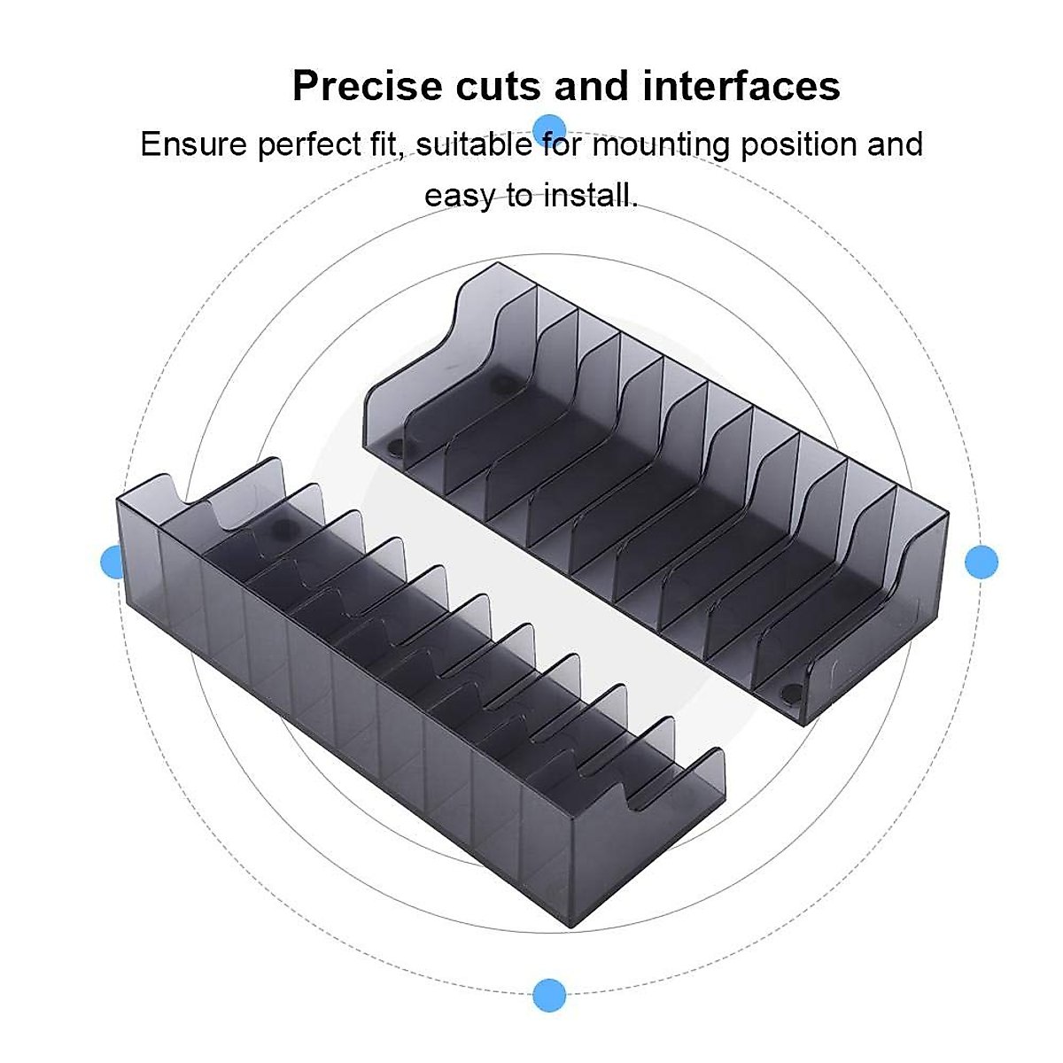2 PCS Game Card Box CD Storage Stand Holder, Large Capacity Bracket, Precise cuts and interfaces, for PS4/SLIM/PRO Game Consoles