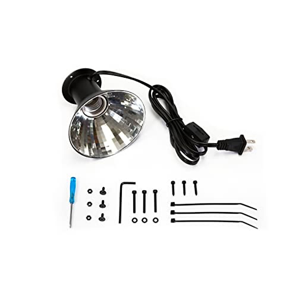 Carolina Custom Cages Reptile Mini-Ceramic Heat Emitter Dome Fixture with 54" AC Cord and Switch