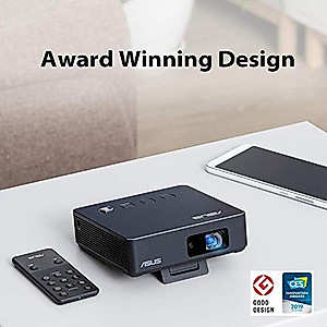 SUS ZenBeam S2 Portable Mini Wireless Projector with Speakers 500 Lumens Native 720P USB-C HDMI ( Renewed)