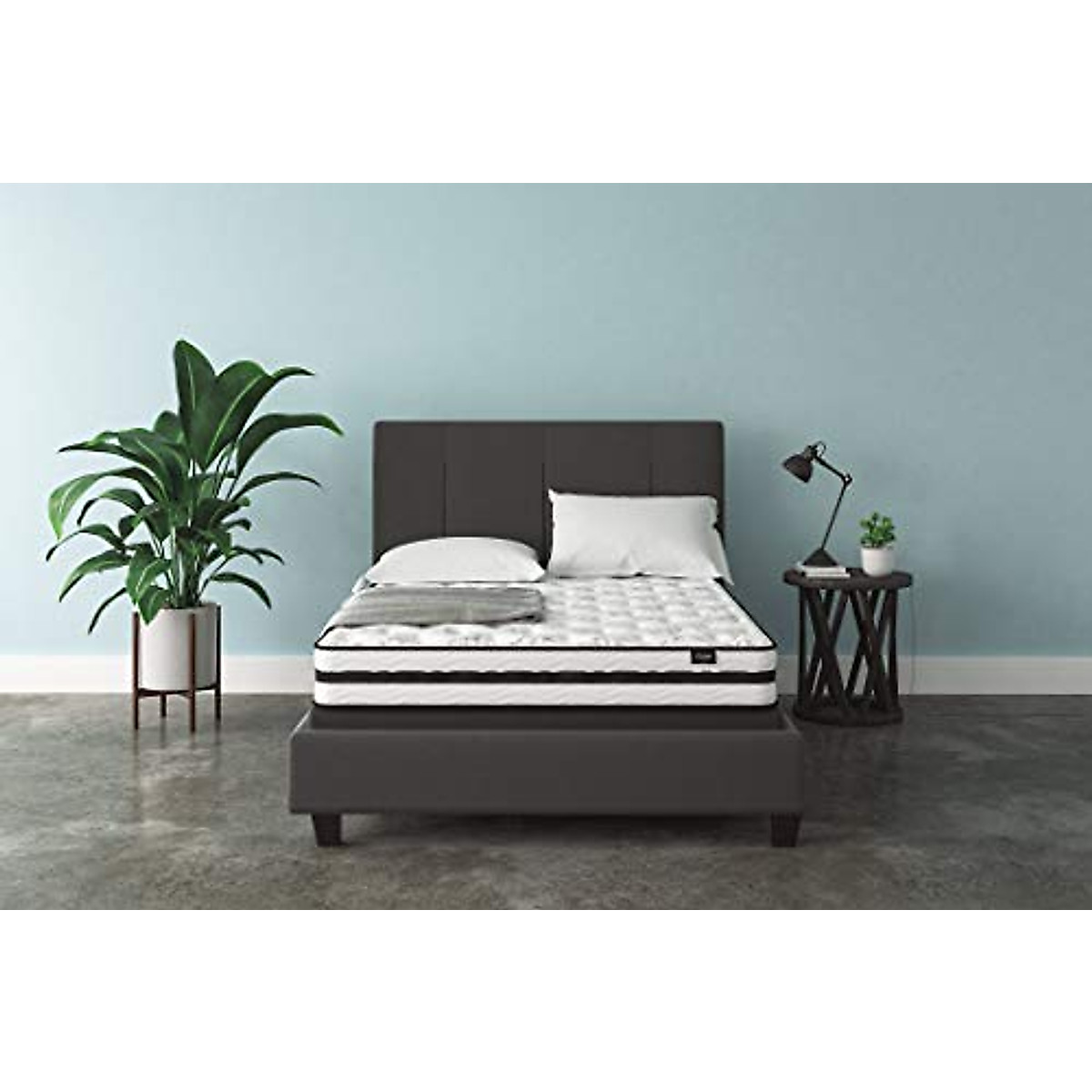 Signature Design by Ashley Chime 8 Inch Firm Hybrid Mattress, CertiPUR-US Certified Foam, Queen