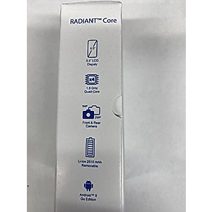 Radiant Core Phone At&t Unlocked u304aa 4g 5.5in 16GB Smart Phone with SimBros simkey -Unlocked to Work on All GSM Carriers Like At&t T-Mobile & Cricket -Not for Verizon