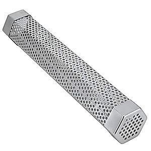 Naroote 12in Smoker Tube, Stylish BBQ Smoker Tube, for Gas Grill Electric Grill(Hexagon)