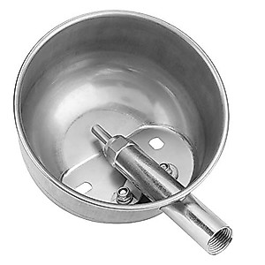 Automatic Pig Waterer, Stainless Steel Auto Waterer Trough Bowl with Nipple Pigs Livestock Drinking System Farm Animals Dispenser Piglet Sow Hog Cow Dog Horse Cattle Goat Sheep