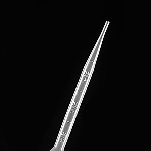 Eowpower 100 Pieces 3 ml Disposable Plastic Graduated Pasteur Transfer Pipettes