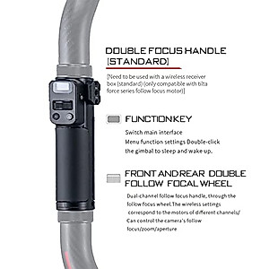 Tilta Advanced Ring Grip for RS 3 PRO/RS 2 | Increased Stability, Control RS 2 Gimbal, Nucleus M, Nano, and DJI Wireless Follow Focus Motors via Control Handles| TGA-ARG