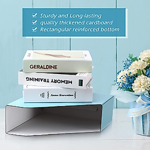 15 Pack Cardboard File Holder Organizers Blue Magazine File Holder Cardboard Document Rack Magazine File Srorage Magazine Storage Contains for Home Office School Desktop Supplies