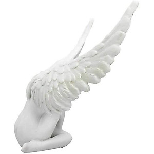 L-ELEGANT Angels Wings Garden Decor Statues,Angel Art Sculptures Ornaments for Bedroom Living Room,Redemption Angel Garden Figures Figurines Creative Angel Sculptures-Redemption Angel 18cm(7inch)