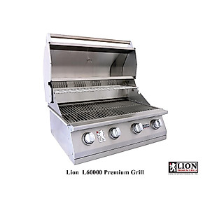 Best of Backyard L-60000 Built in BBQ LP 32", Double Door w/Towel Rack and Refrigerator 4.5 cubic Stainless Steel Front Door