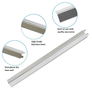 Grill Rplacement Parts for Charbroil Performance 4 Burner 463365021 463365522 463352521, 5 Burner 463448021, 4-Burner 463366022, G325-0002-W1 Heat Plate, G327-2100-W1 Burner, Igniter, Crossover Tube