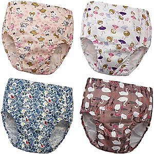 Toddler Underwear Girls 3T, Baby Girls' Training Underpants, Baby Girls' Rubber Pants, Plastic Diaper Covers for Swim Underwear Toddler Training Pants