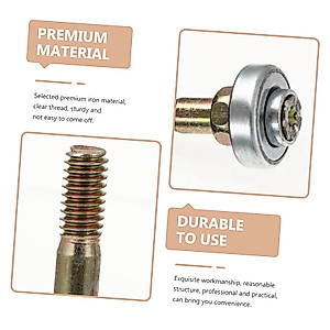 DOITOOL 4pcs Rocking Chair Bearing Mechanic Accessories Furniture Bolts Patio Chair Leveling Screws Glider Rocker Parts Chair Leg Screw Caps Bearing for Rocking Chair Rocking Chair Bearing