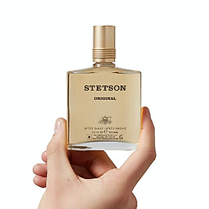 Stetson Original Aftershave by Scent Beauty - After Shave Splash for Men - Earthy and Woody Aroma with Fragrance Notes of Citrus, Patchouli, and Tonka Bean - 3.5 Fl Oz