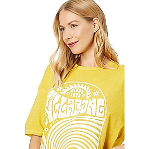 Billabong Women's Short Sleeve Graphic T-Shirt, Honeybee Hello Sunshine, Medium