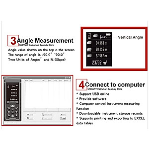 yise-O0594 New for Digital Laser Distance Meter Camera USB Recharge Portable Colorful Screen Range Finder Rangefinder SW-S80 S120 SW-S120