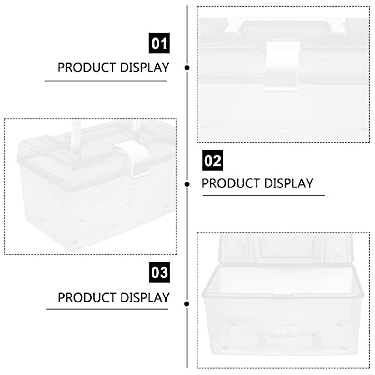 balacoo Plastic Storage Bins with Lids: Clear Latching Box, Plastic Storage Bin with Handle, Storage Bin Tote Organizing Container