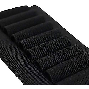ACEXIER Tactical 9 Rounds Shells Holder Cartridges Ammo Carrier Bullet Pouch for MP 512-36 Elastic Butt Stock Hunting Rifle Accessories