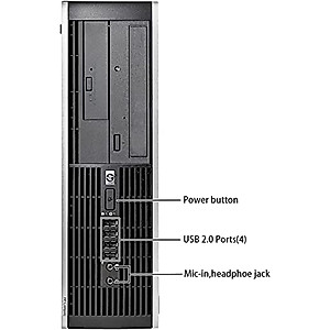 HP Elite Desktop Computer PC, 3.1 GHz, Intel Core i5, 16GB, RAM, 2TB HDD, New 22 inch LED Monitor, RGB Speaker and Keyboard Mouse, WiFi, Windows 10 Pro (Renewed)