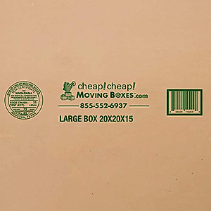 Large Moving Boxes Pack of 12 with Handles– 20" x20" x15" – Cheap Cheap Moving Boxes