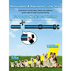 Bousnic Dog Shock Collar 2 Dogs (5-120Lbs) - 3300 ft Waterproof Training Collar for Dogs Large Medium Small with Rechargeable Remote, Beep (1-8) Vibration (1-16) and Humane Shock (1-99) Modes