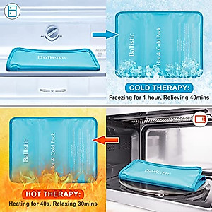 Reusable Ice Packs for Injuries Shoulder - Dual Use Hot & Cold Packs for Pain Relief, Cold Compress Wrap for Relief Tendonitis, Bursitis, Sore Muscles, Bruising, Swelling and Neck Pain
